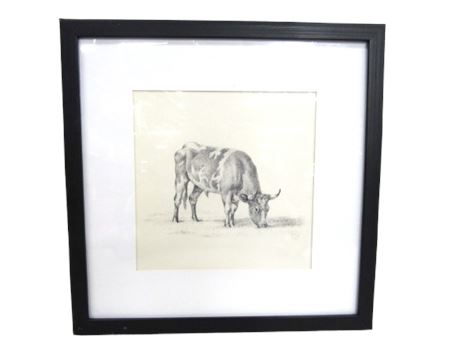 ShopTheSalvationArmy - Jean Bernard Grazing Bull 1775 Framed Print 13 x ...