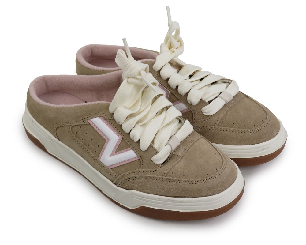 ShopTheSalvationArmy - Vans Wavy Slide-On Mule Sneakers Suede Tan Pink ...