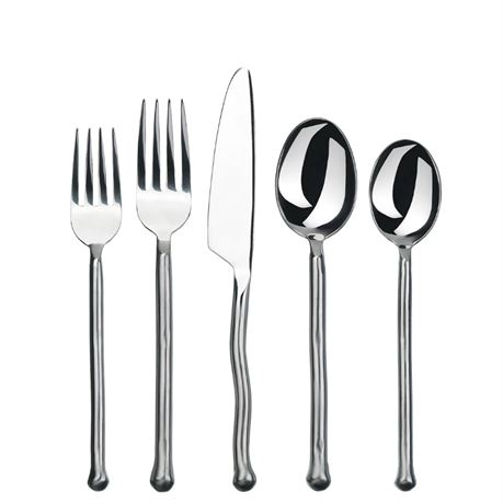 ShopTheSalvationArmy - Gourmet Settings Exotique Platinum Flatware Set ...