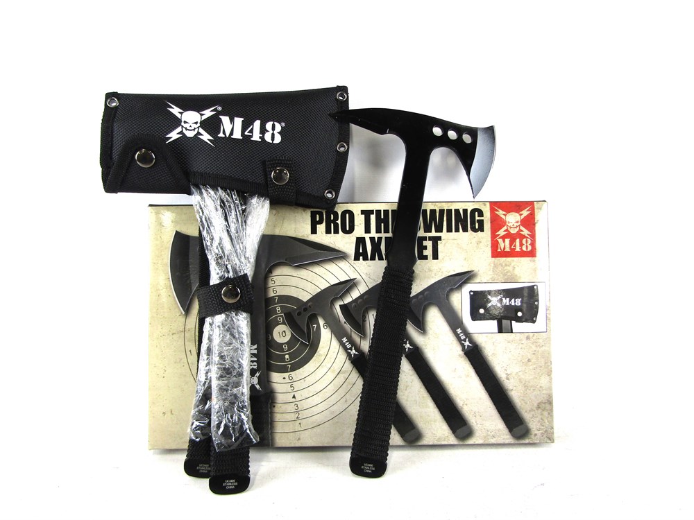 ShopTheSalvationArmy - M48 Pro Throwing Axe Set (3 Axes) with Nylon ...