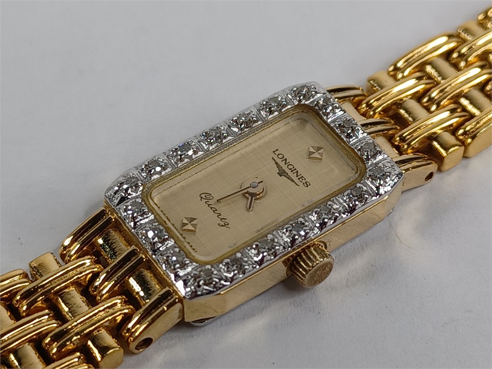 ShopTheSalvationArmy - Longines Diamond Bezel Ladies Swiss Quartz Watch ...