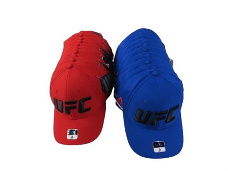ShopTheSalvationArmy - 24 NWT Red/Blue UFC Fitted Hats - L/XL [H2810]