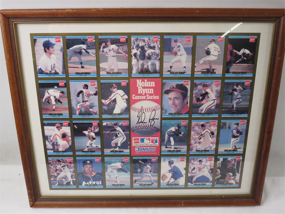 ShopTheSalvationArmy - Nolan Ryan Signed Donruss Career Series Framed ...