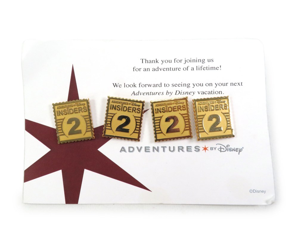 ShopTheSalvationArmy - Adventures by Disney Insiders "2" Gold Stamp Pin ...