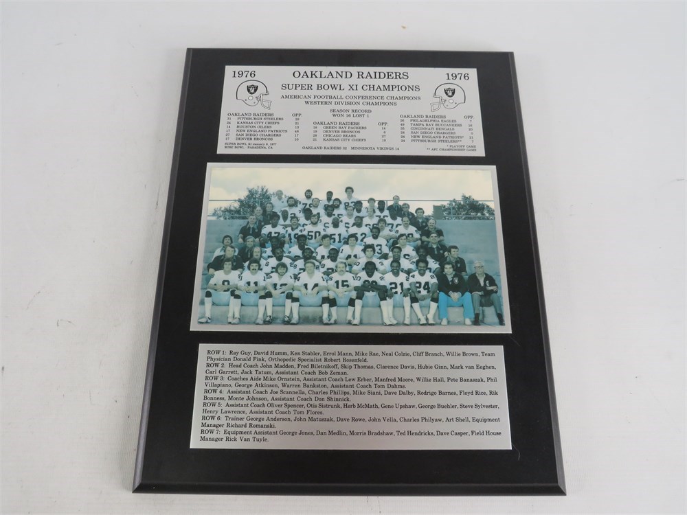 ShopTheSalvationArmy - 1976 Super Bowl Champions Oakland Raiders Team ...