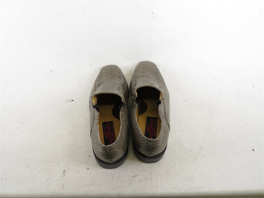 ShopTheSalvationArmy - Giorgio Brutini Men's Olive Green Snakeskin Slip ...