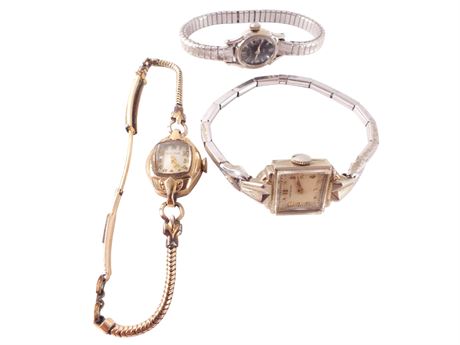 ShopTheSalvationArmy - Lot of 3 Vintage Ladies Watches – Bulova ...