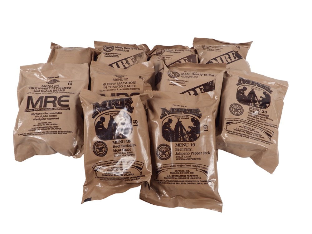 ShopTheSalvationArmy - Lot of 10 Assorted MREs (Meals Ready-to-Eat ...
