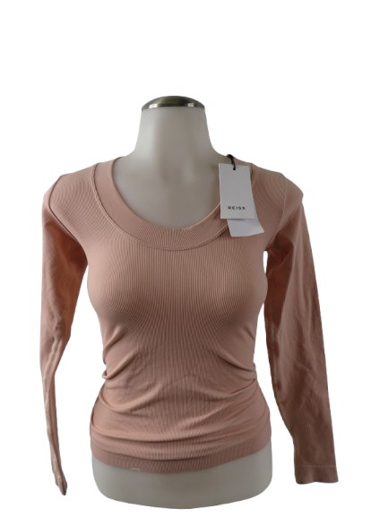 ShopTheSalvationArmy - NWT Reiss Pink Larkin Knit Long Sleeve - XS [C716]