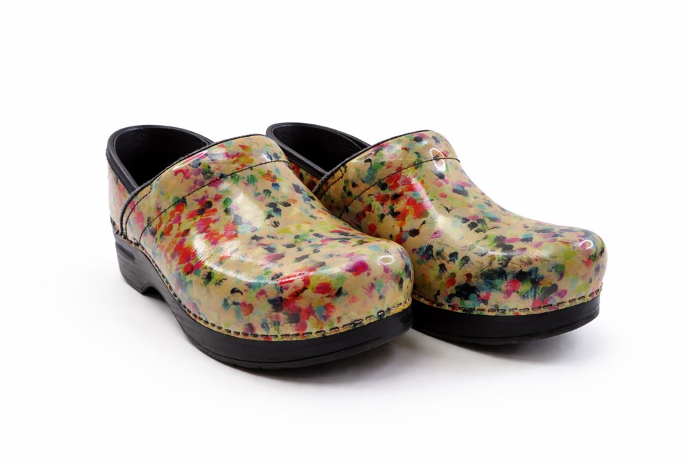 ShopTheSalvationArmy - Dansko Professional Floral Patent Clogs, Size 38 ...