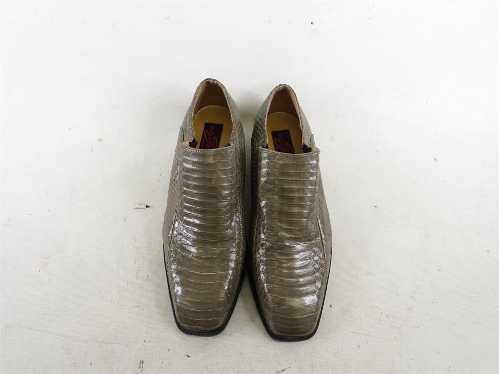 ShopTheSalvationArmy - Giorgio Brutini Men's Olive Green Snakeskin Slip ...
