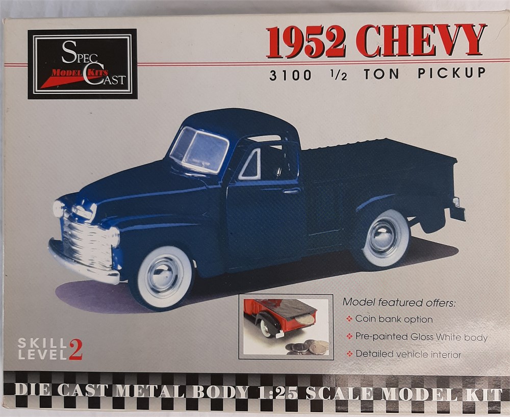 ShopTheSalvationArmy - Spec-Cast Model Kit - 1952 Chevy 3100 1/2 Ton ...