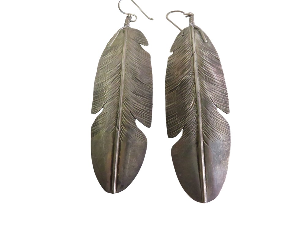 ShopTheSalvationArmy - Sterling Silver 3" Earrings Marked Ben Begay ...