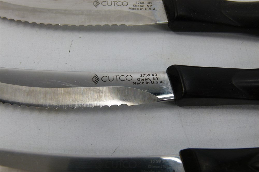 ShopTheSalvationArmy - Cutco 1759 KD Steak Knife Set 6 Serrated Black ...