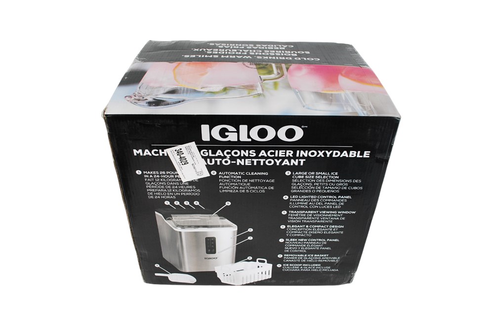 Shopthesalvationarmy Igloo Automatic Ice Maker Stainless Steel 8065 5606
