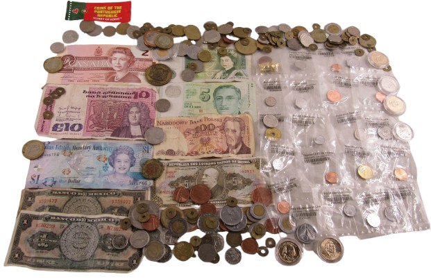 Online Thrift Store | ShopTheSalvationArmy - Foreign Paper-Coins ...