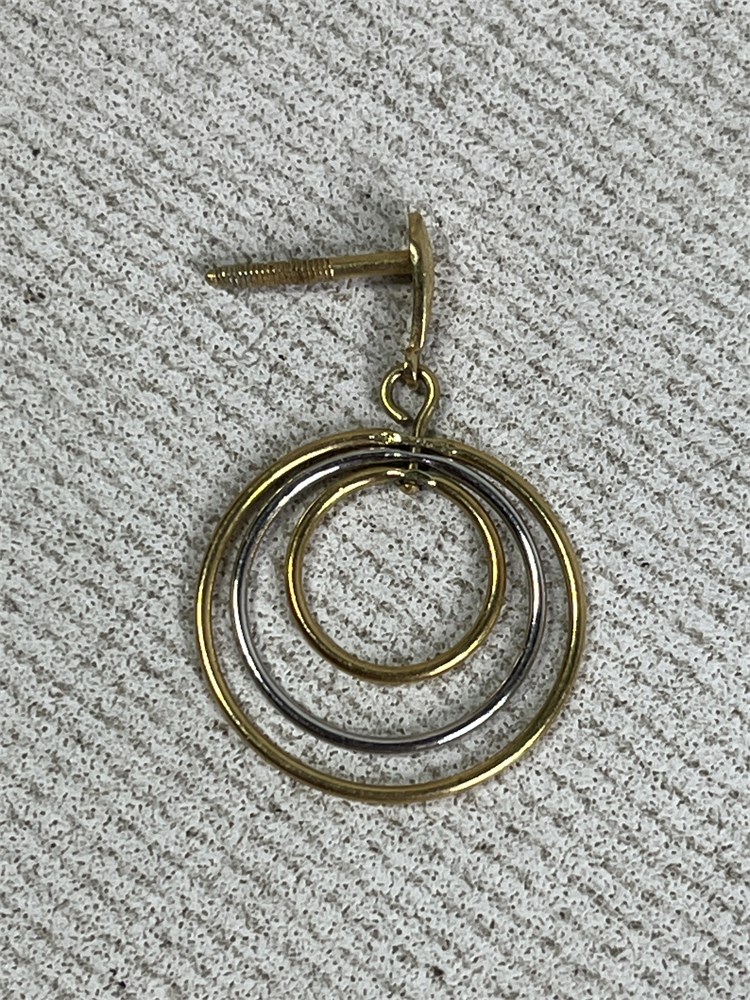 ShopTheSalvationArmy - Two-Tone 14K Gold O-Ring Earrings with Screw ...