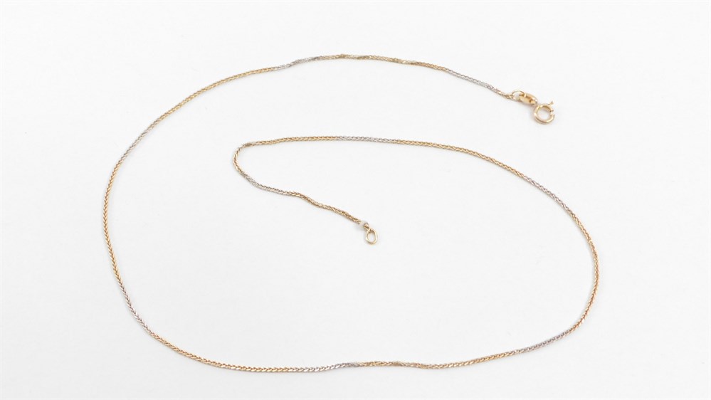 ShopTheSalvationArmy - 18K (750) Two-Tone Gold Chain; 1.67 g [197H]