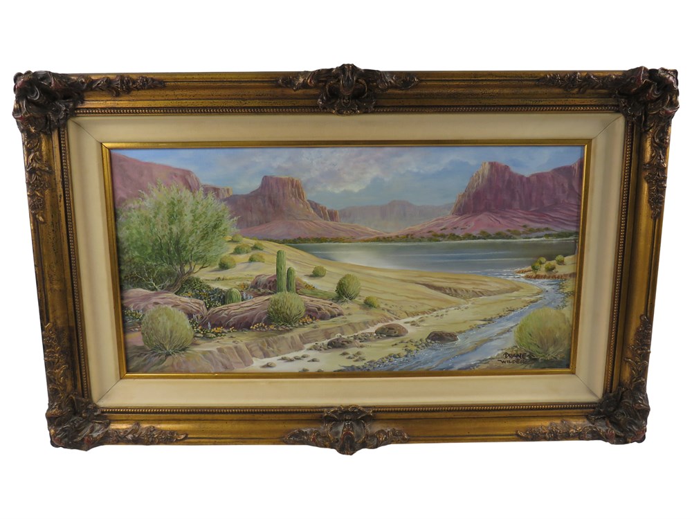 ShopTheSalvationArmy - Framed Desert Landscape Painting by Duane Wilder ...