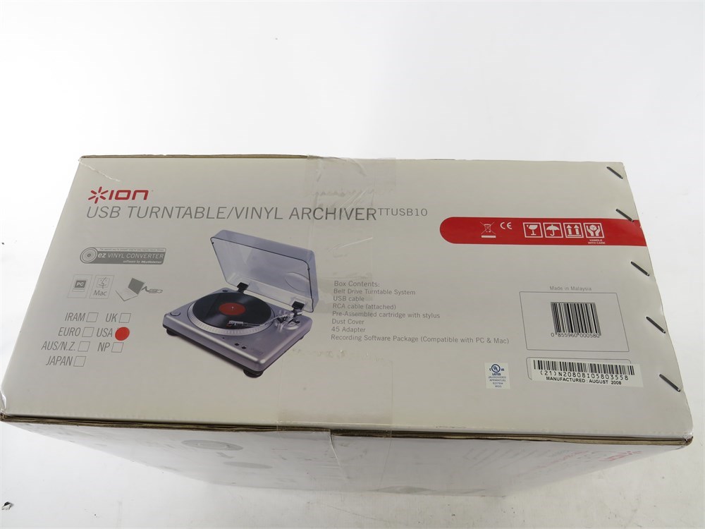 ShopTheSalvationArmy - (New) ION USB Turntable/Vinyl Archiver TTUSB10 ...