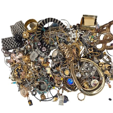 ShopTheSalvationArmy - 100% Unsorted Metal Costume Jewelry Lot #5 - 10 ...