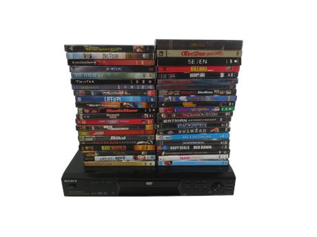ShopTheSalvationArmy - SONY DVD/CD Player + DVDs Film Lot: 43 Pieces ...