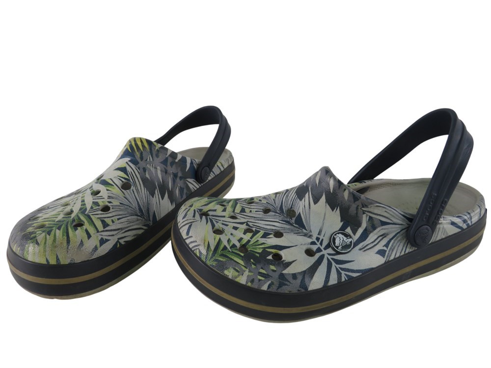 ShopTheSalvationArmy - Crocs Classic Clog – Navy with Hawaiian Floral ...