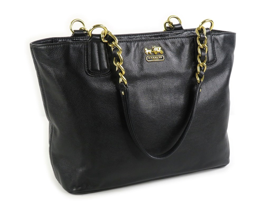 ShopTheSalvationArmy - Coach Madison Soft Black Leather Gold Chain ...