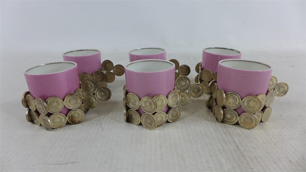 ShopTheSalvationArmy - Lot of 6 Espresso Cups with Soldered 1950s 50 ...