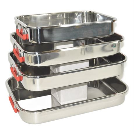 ShopTheSalvationArmy - Excel Steel 4-piece Roasting/ Lasagna Pans with ...