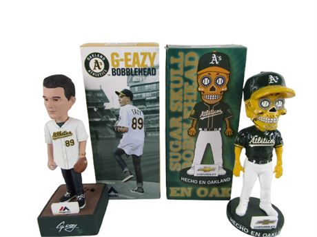 ShopTheSalvationArmy - Oakland Athletics Bobbleheads Lot of 2 [E103]