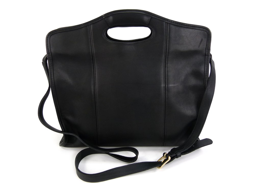 ShopTheSalvationArmy - Vtg Coach 9995 Handle Zip Top Shopper Bag Black ...