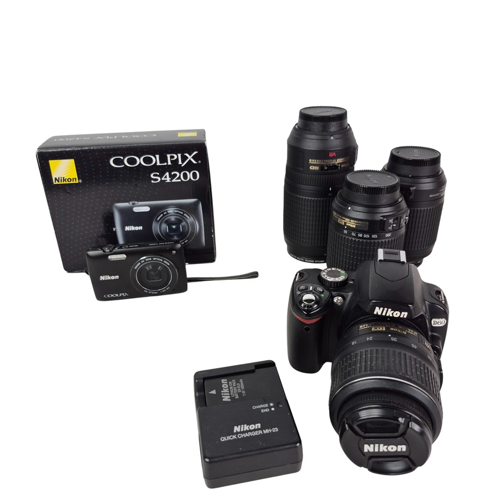 ShopTheSalvationArmy - Nikon D60 DSLR & Coolpix S4200 Camera [A7526]