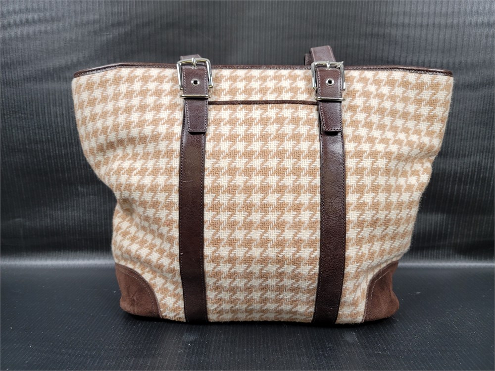 ShopTheSalvationArmy - Coach Houndstooth Large Tote Bag -E05J-5178 [C755]