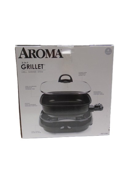 ShopTheSalvationArmy - Aroma 3-in-1 Grillet: ASP-218B, Grill/Simmer ...