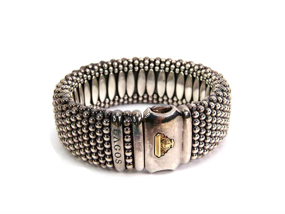 ShopTheSalvationArmy - Pre-Owned Lagos 925 Silver Caviar Cuff Bracelet ...