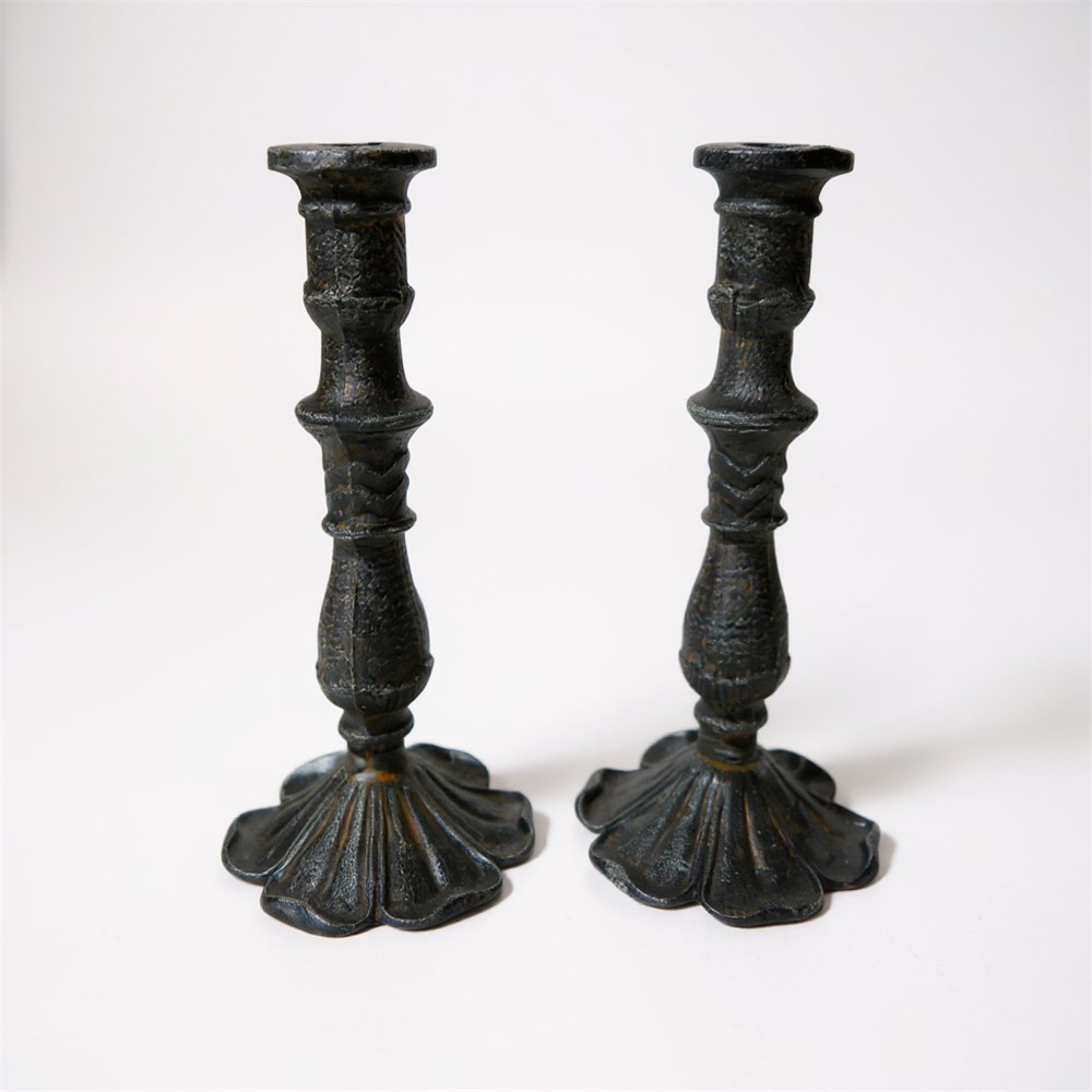 ShopTheSalvationArmy - Cast Iron Candlestick Holder Set 11" Tall with 5 ...