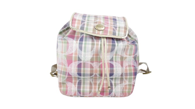 ShopTheSalvationArmy - Coach Plaid Drawstring Backpack (N.A1360-F77342 ...