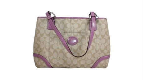 ShopTheSalvationArmy - Coach Brown/Purple Monogram Shoulder Purse (N ...