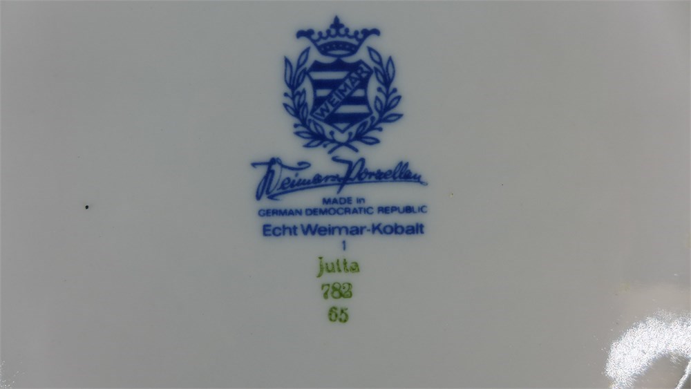 ShopTheSalvationArmy - Vintage Weimar Echt Kobalt Porcelain Plate ...