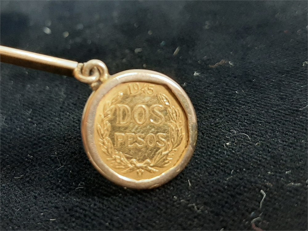 ShopTheSalvationArmy - 1945 DOS PESOS Gold Coin Mounted In Bezel ...