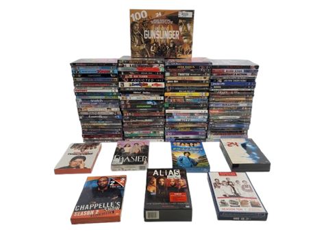 ShopTheSalvationArmy - Factory Sealed DVD Movie Bundle, 110pcs [C250]