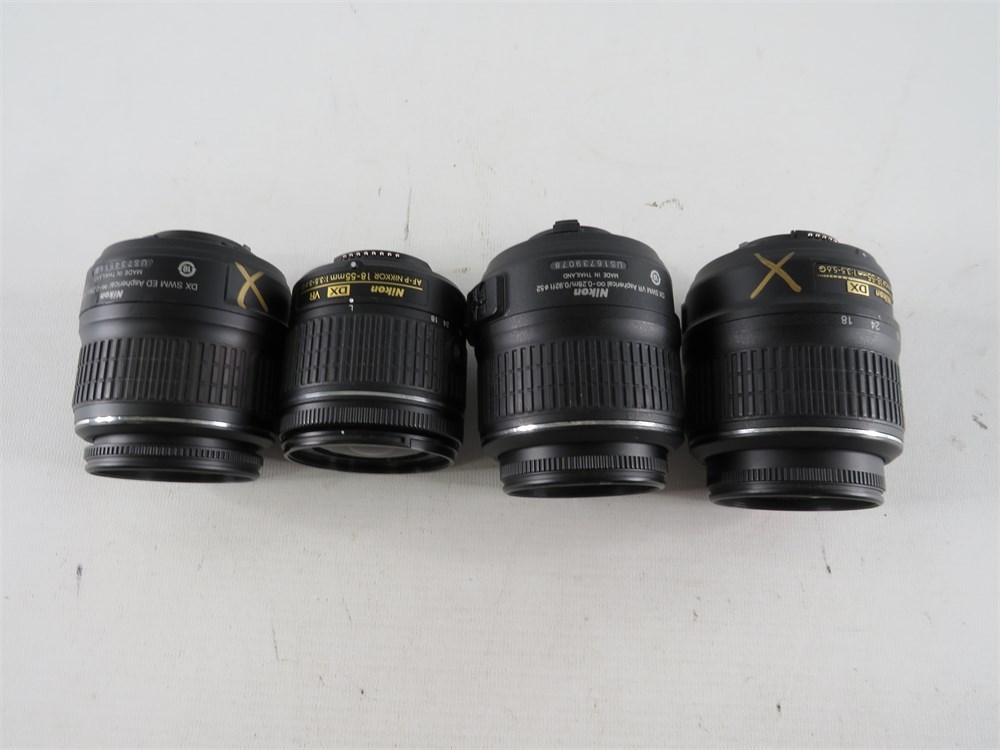 ShopTheSalvationArmy - Lot of 4 Nikon DX Lenses – 18-55mm & VR 18-55mm ...