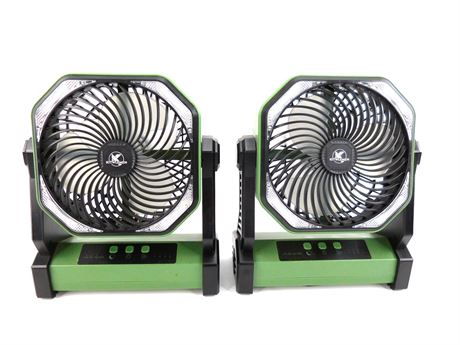 ShopTheSalvationArmy - 2x KITWLEMEN Camping Fan w/ LED Lantern 20000mAh ...