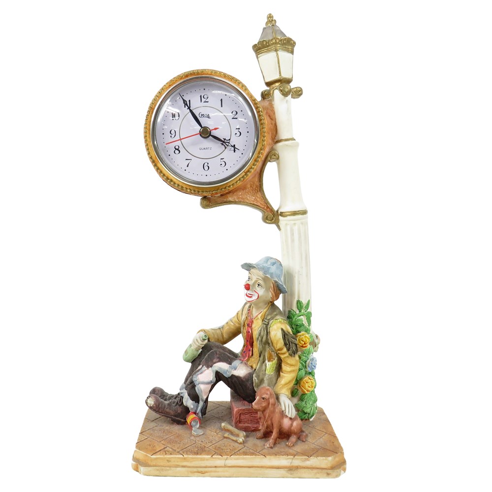 ShopTheSalvationArmy - Vintage Crosa Quartz Hobo Clown & Dog Mantel ...