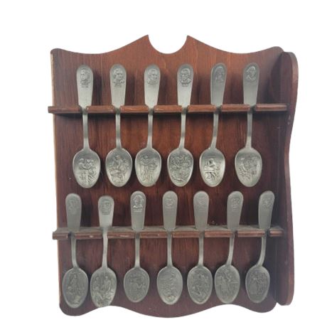 ShopTheSalvationArmy - 13-Piece Pewter Spoon Set – American Presidents ...