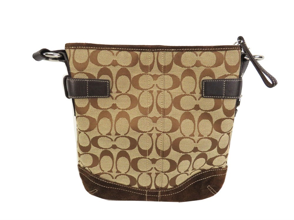 ShopTheSalvationArmy - Coach Signature Brown Canvas Shoulder Handbag ...