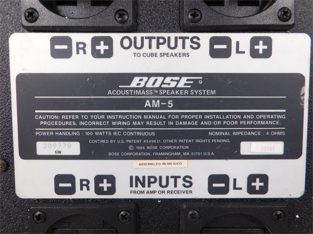 ShopTheSalvationArmy - Bose AM-5 Acoustimass Speaker System Low Profile ...
