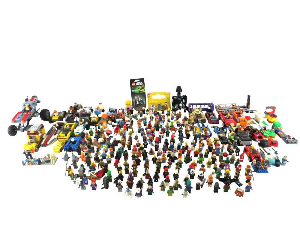 ShopTheSalvationArmy - 150 Lego Minifigure Lot with Pre-Built Sets (2255X)