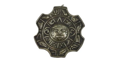 ShopTheSalvationArmy - Large Vintage 925 Sterling Silver Aztec Sun ...